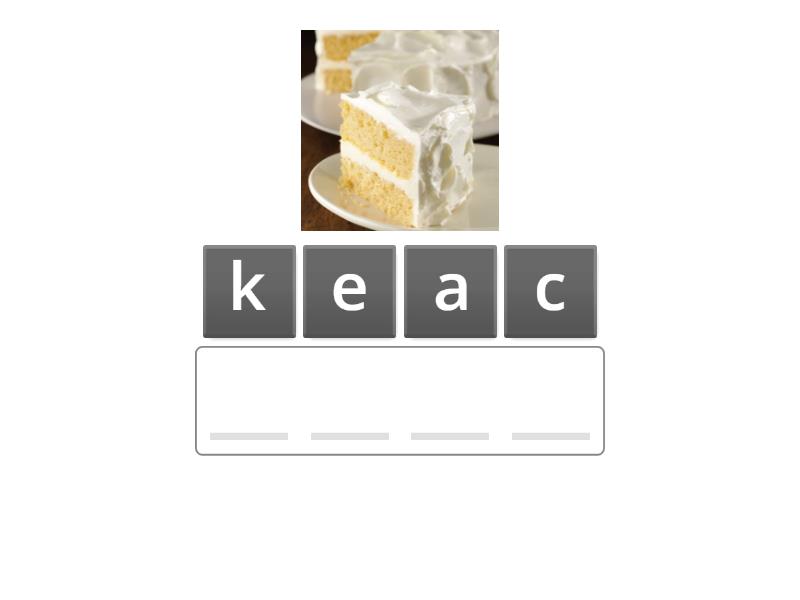 Vocabulary - Food & drinks - Anagram