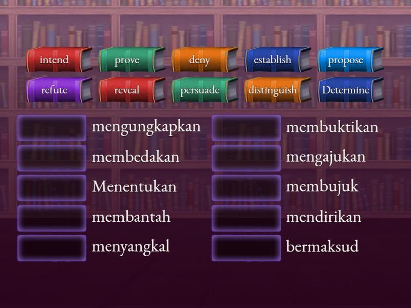 Vocabulary Building - Match up