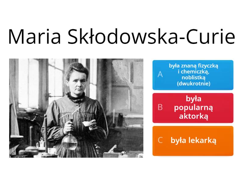 Znani Polacy (narzędnik, Karta Polaka) - Quiz
