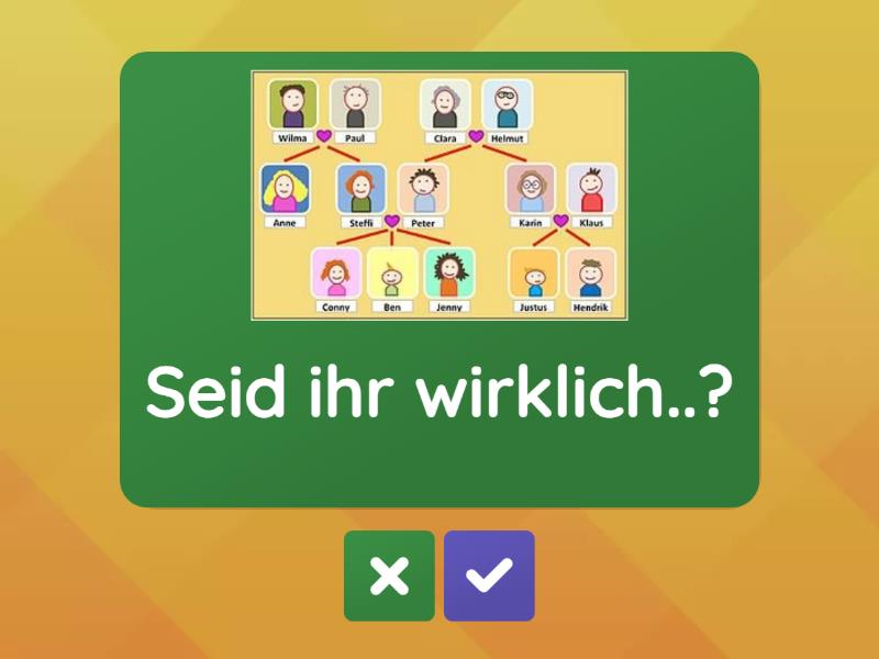 Seid ihr wirklich...? - Flash cards