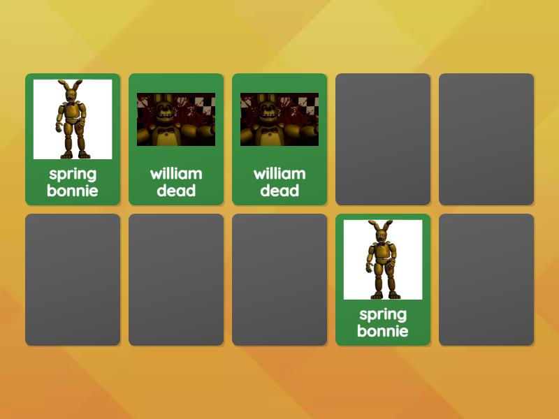 william game - Matching pairs