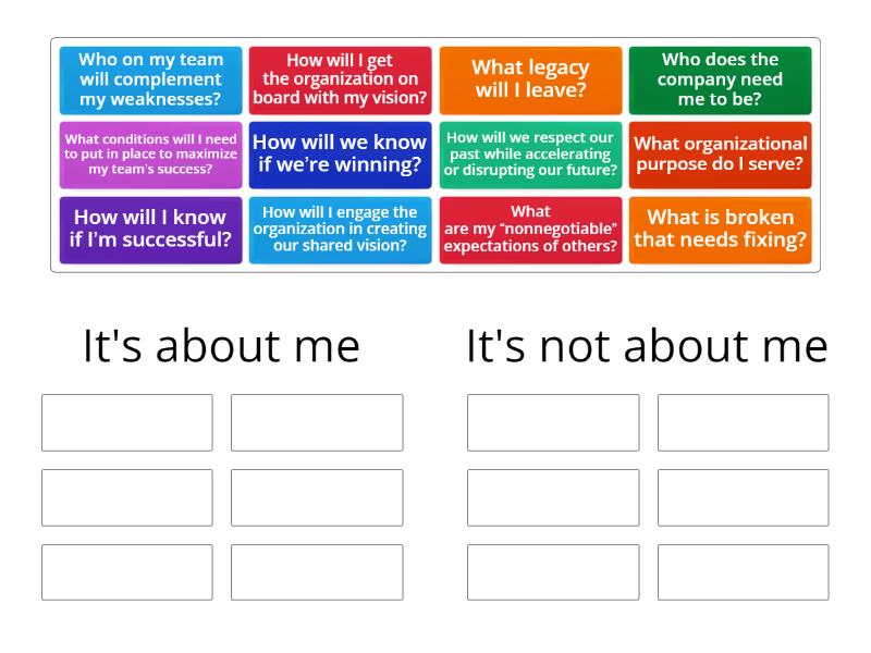 From me to we - Group sort