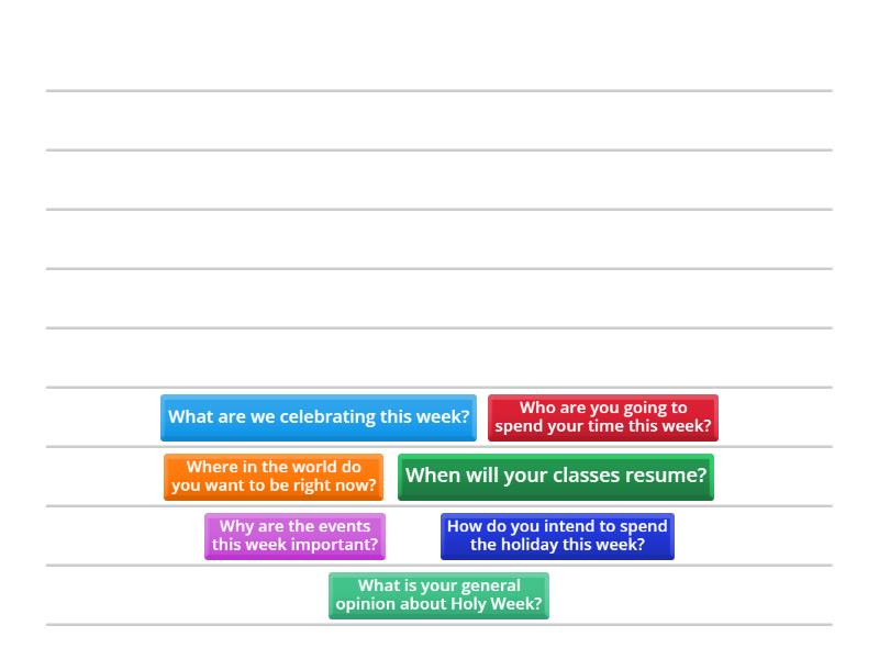 Jumbled questions - Word magnets