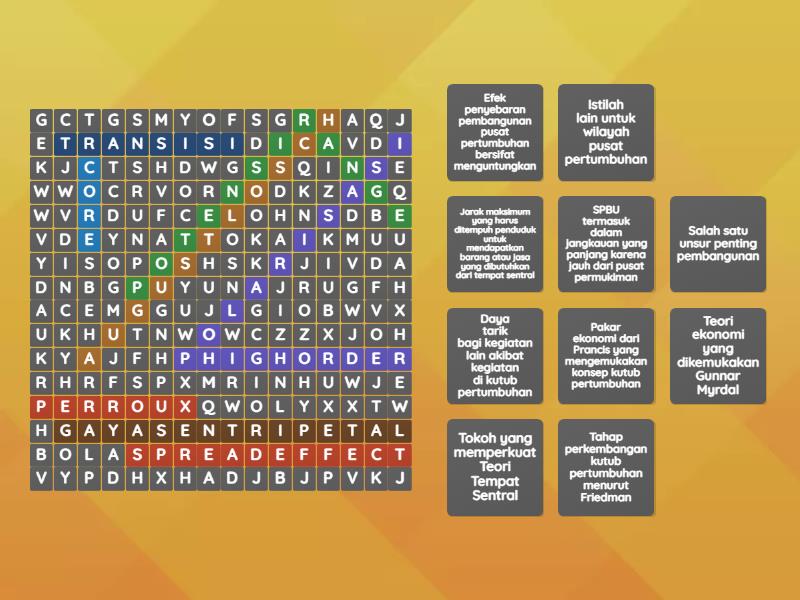 Geo Match - Wordsearch