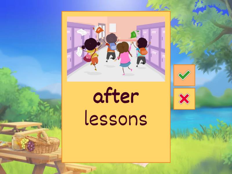 Rainbow English 4 Unit 2 Step 3 - Flash cards