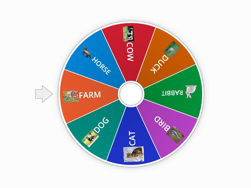FARM ANIMALS - Spin the wheel