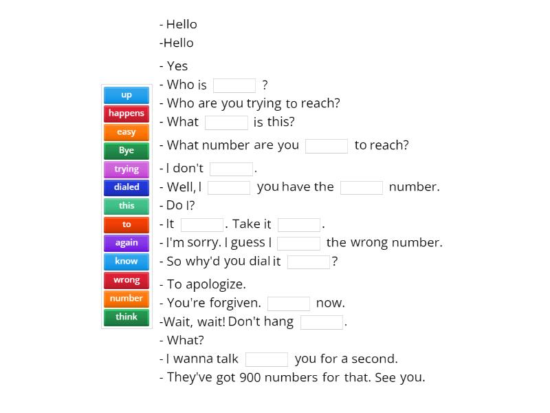 SCREAM - Complete the sentence