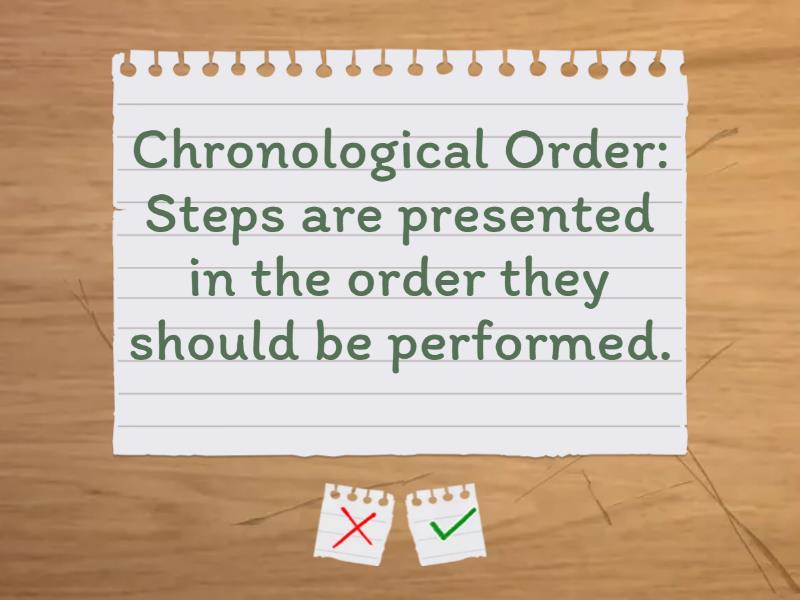 Procedure text - Flash cards