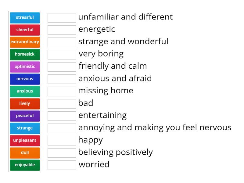 Roadmap B1 Unit 2C vocabulary - Une las parejas