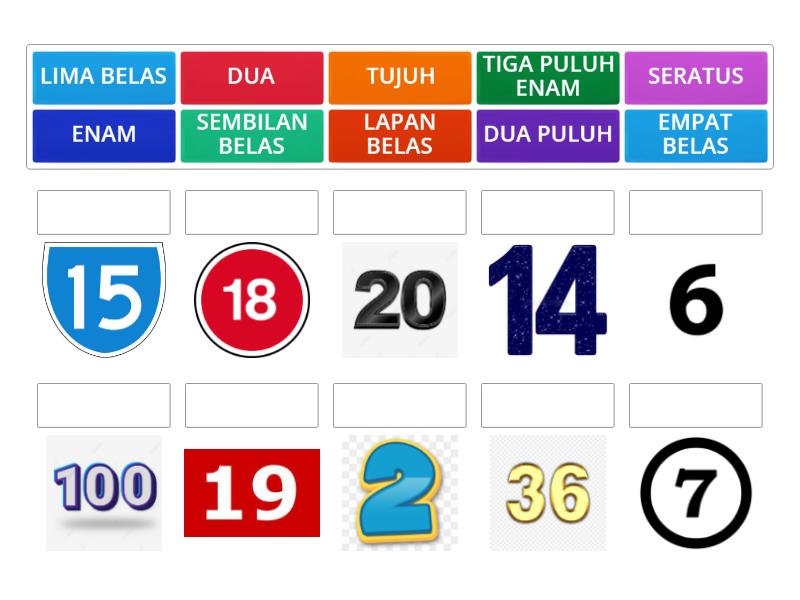 Nombor dan Simbol - Padankan