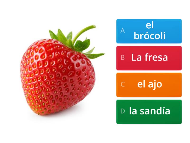 La comida- Quiz - Cuestionario