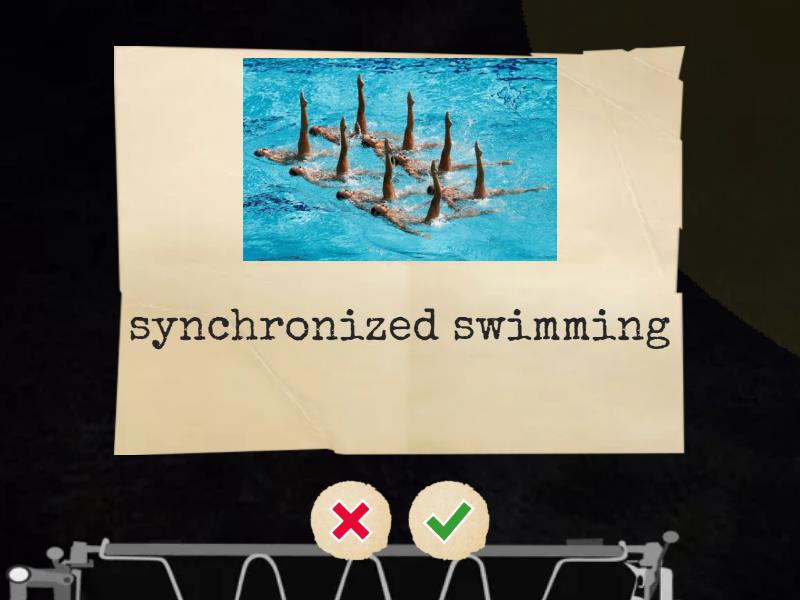 SWIMMING - Flash cards