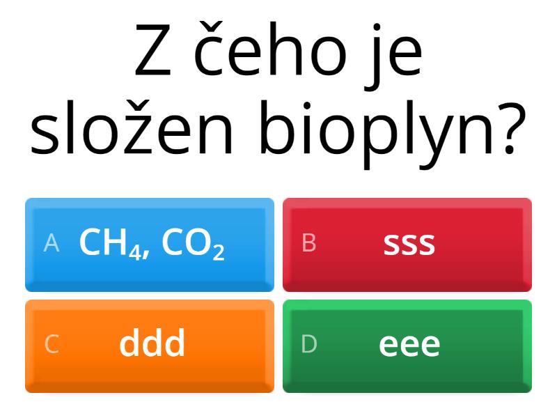Bioplyn - Quiz