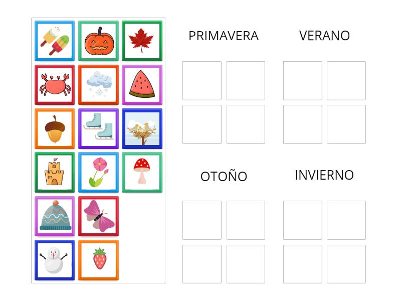 ELEMENTOS DE LAS ESTACIONES - Group sort