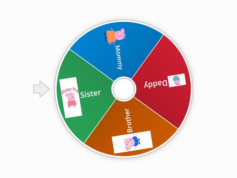 3 anos- Family Peppa Pig - Spin the wheel