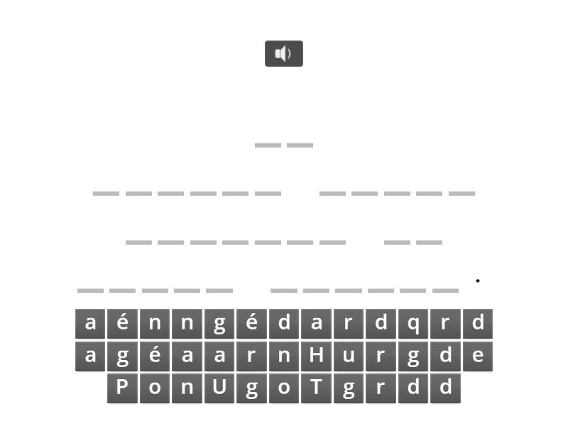 Virelangue le son - Spell the word