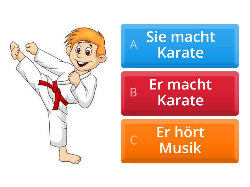 Was macht er/sie gern? - Quiz