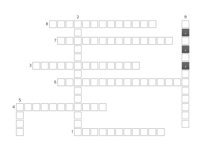 Descriptions - Crossword