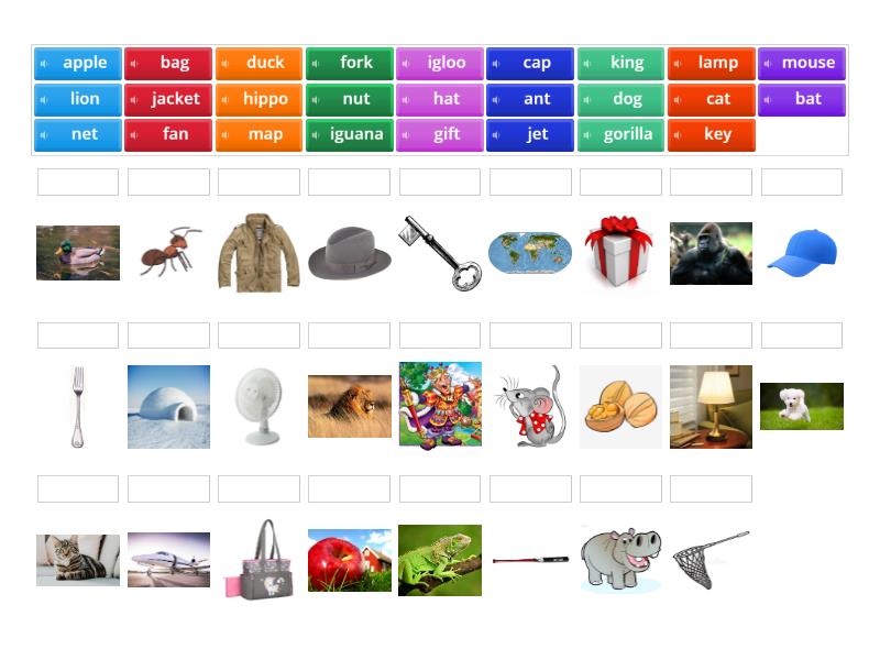 Speed phonics 1 A-N - Match up