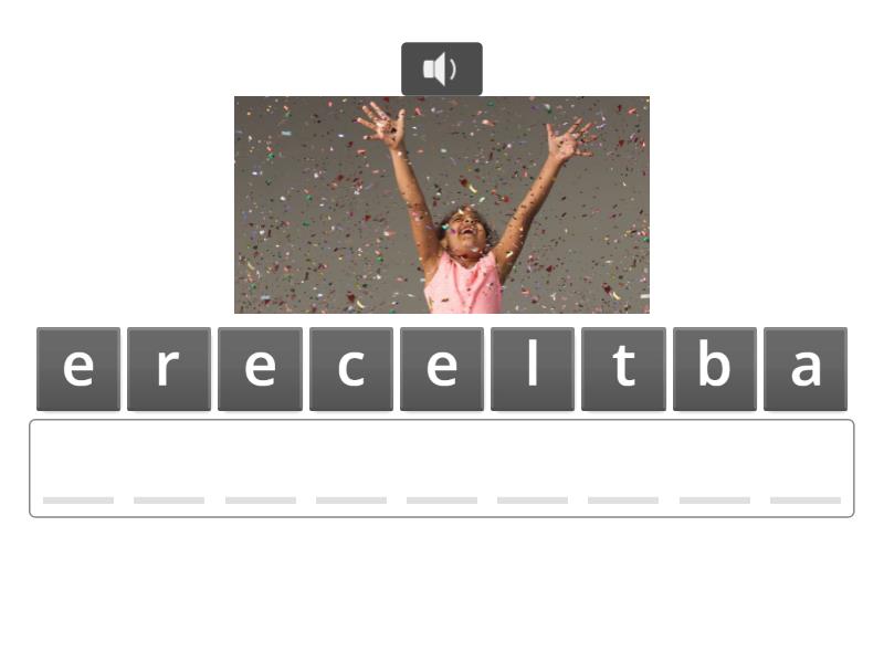 U3 - Lesson 4 (Celebrations) - Anagram