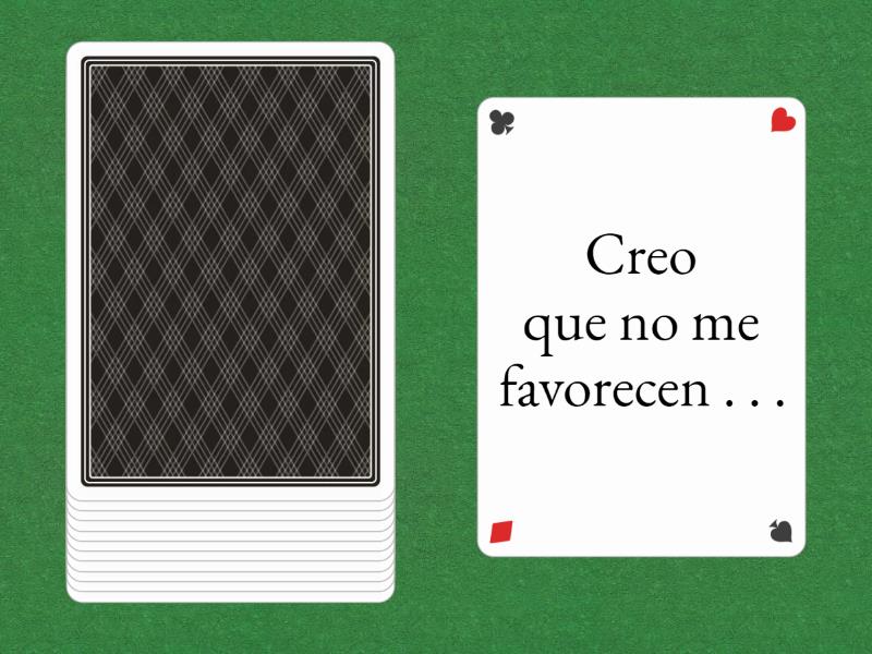 Verbos tipo gustar - Speaking cards
