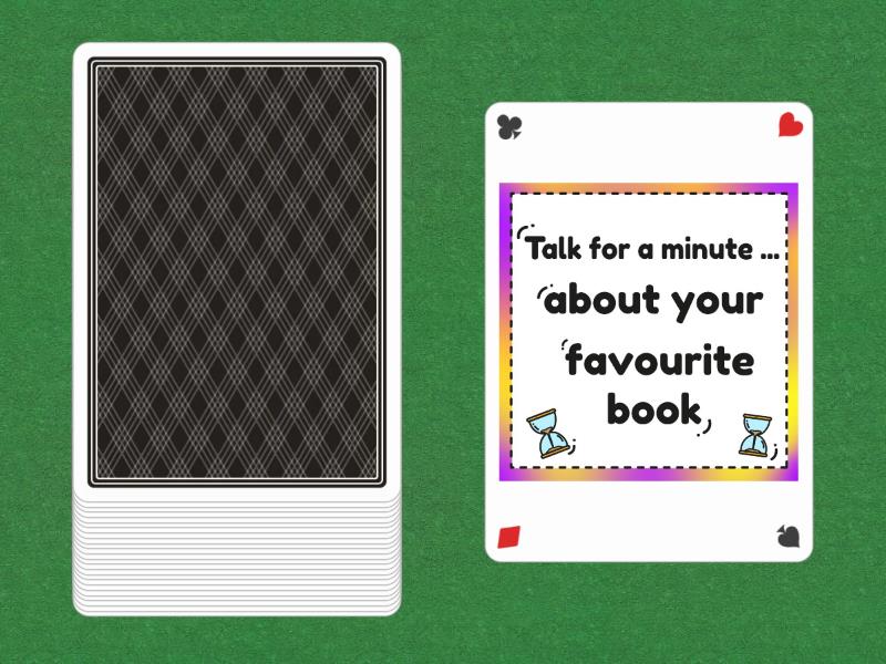 Talk for a minute () - Speaking cards
