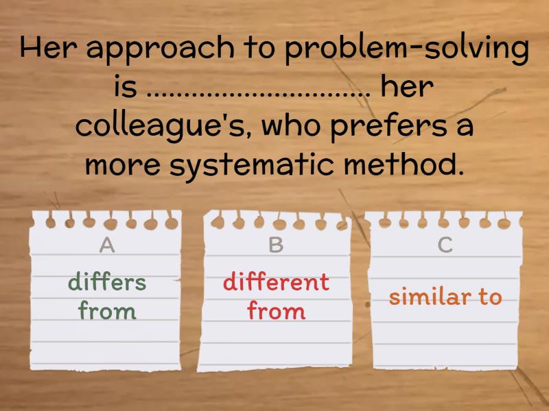 Language of comparison and contrast - Quiz
