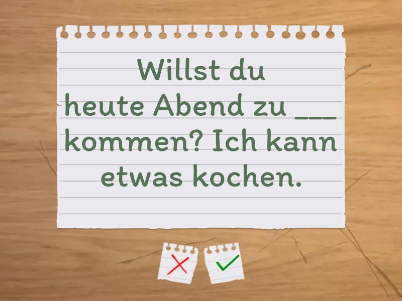 Personalpronomen im Nom. Dat. und Akk - Flash cards
