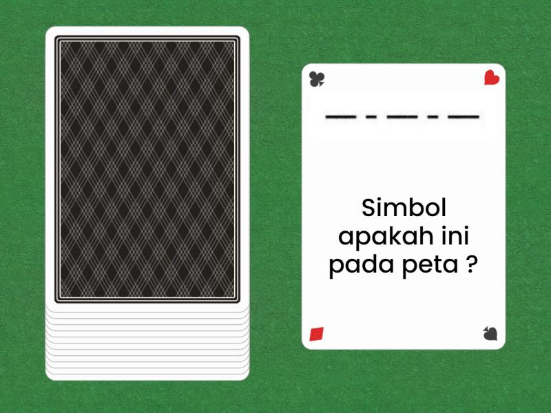 Membaca simbol peta - Speaking cards