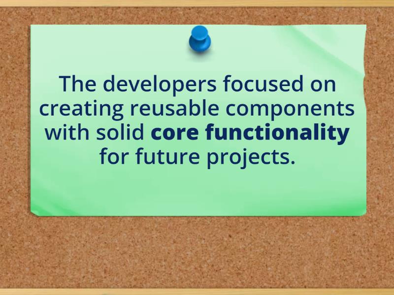 Synonyms for Software Reuse Terms - Flash cards