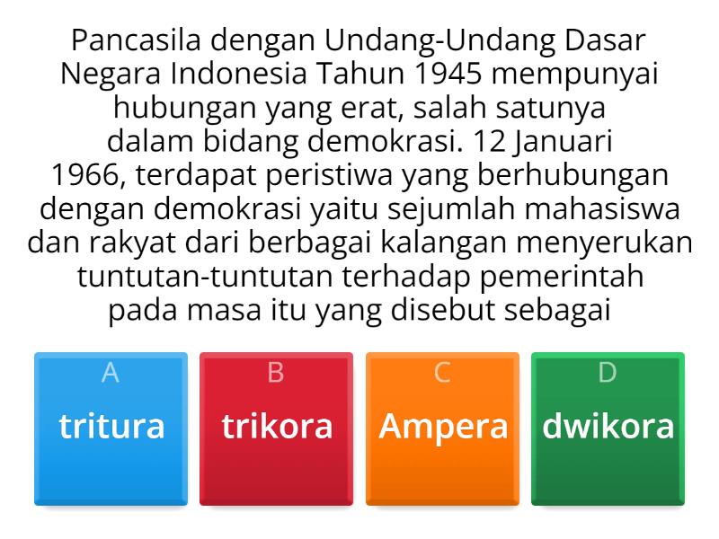 latihan soal PPKN - Quiz