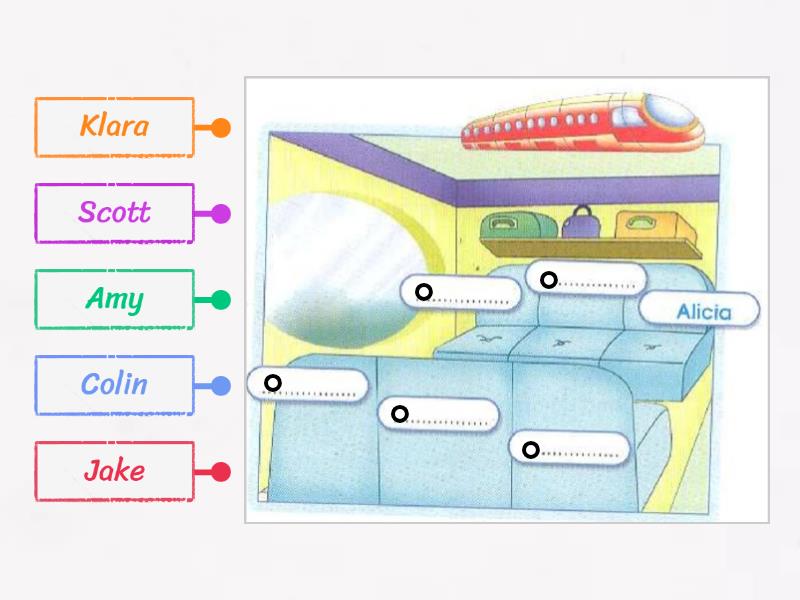 Puzzle in the train - Labelled diagram