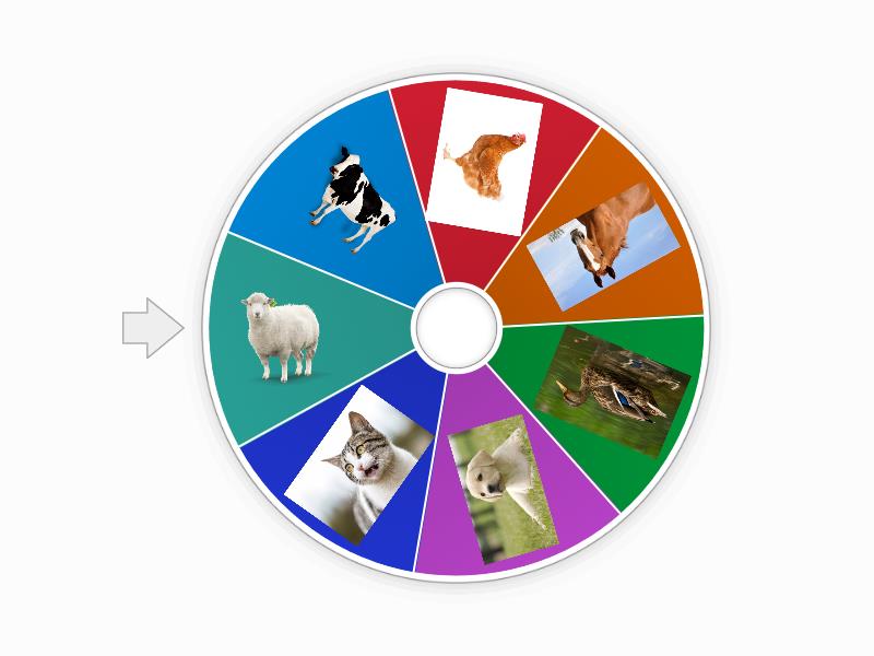 farm animals - Spin the wheel