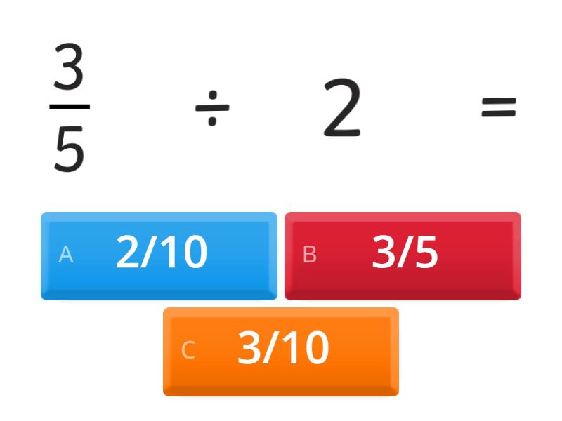 Fraction Division - Quiz