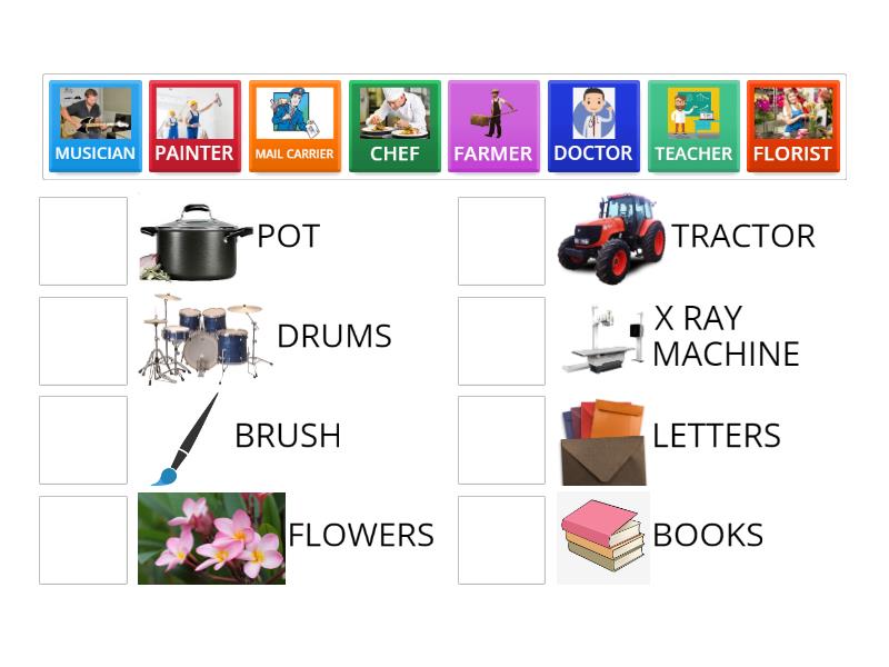 TOOLS AND JOBS - Match up