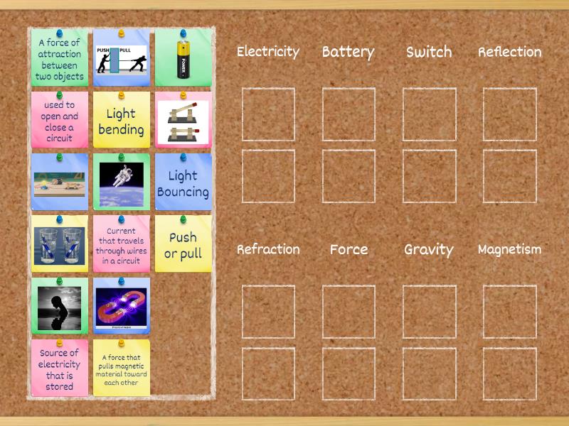 Science Vocabulary Builder: Force , Motion, Energy - Group sort