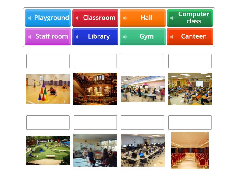 Gg2 places at school - Match up