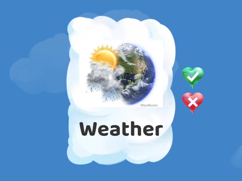 Hablemos del clima/Let's talk about the weather. - Flash cards