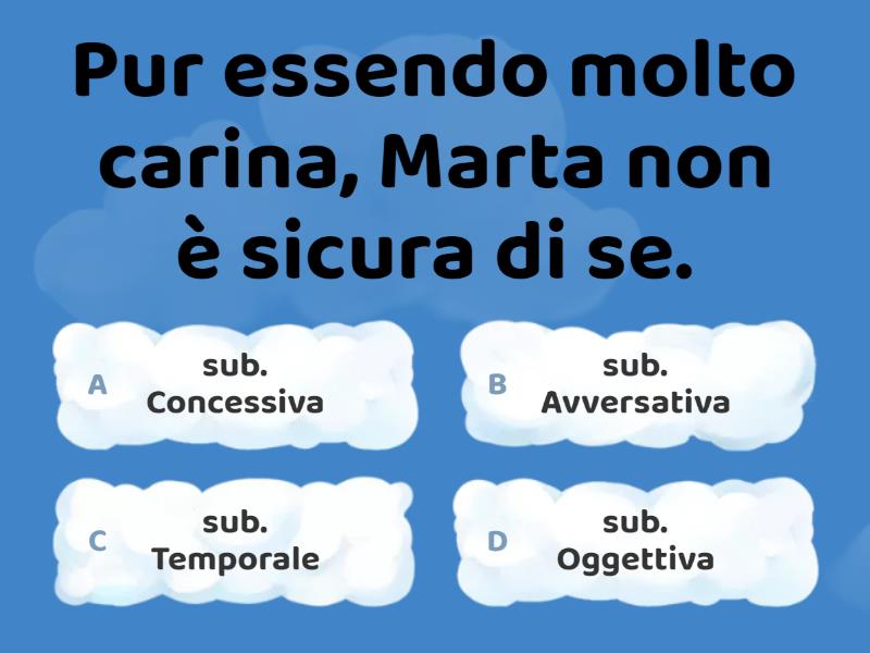 sulle subordinate - Quiz