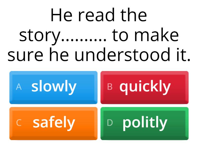 adverb - Quiz