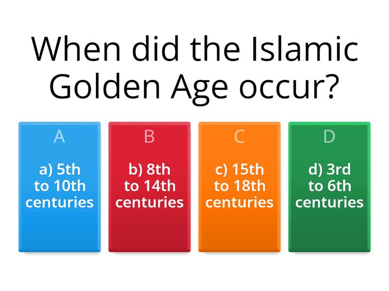 Islamic Golden Age - Quiz