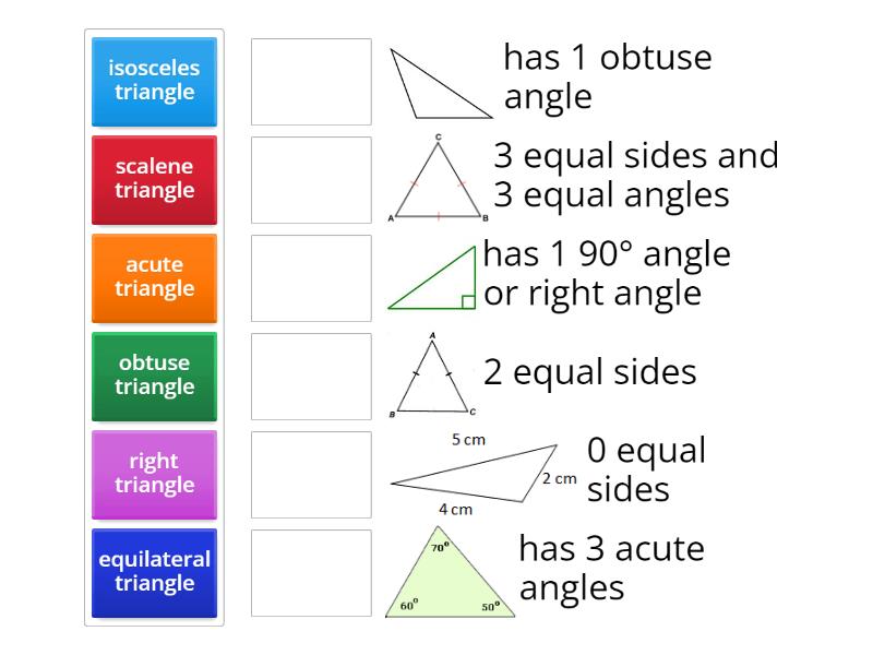Attributes of Triangles - Match up