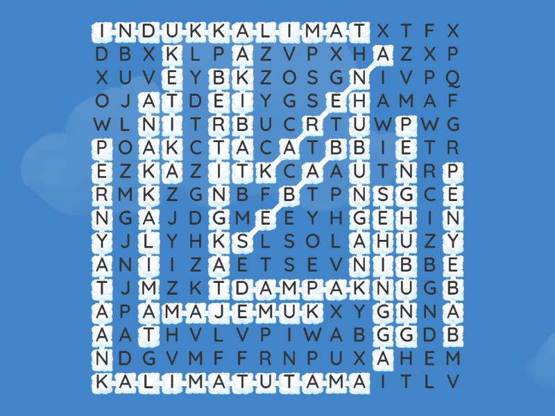 Kata Majemuk Bertingkat - Wordsearch