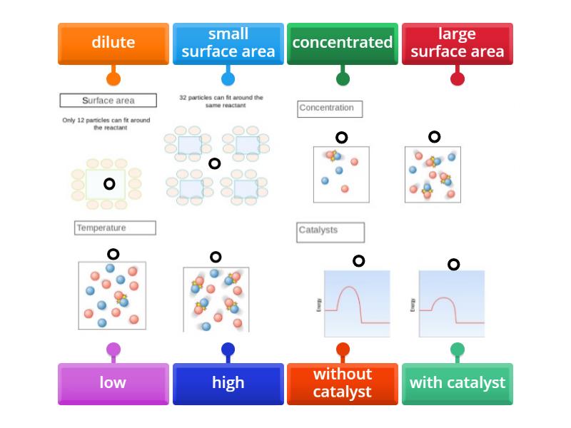 Rate of reaction - Labelled diagram