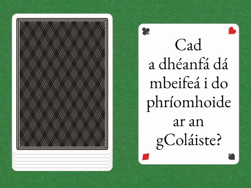 B1 - Modh Coinníollach - Ceisteanna - Speaking cards