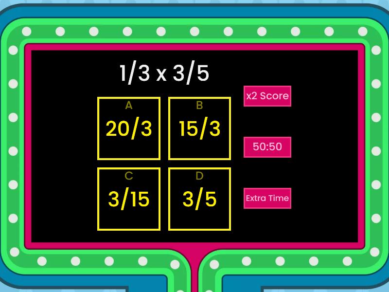 Week 28 Grade 5 Math Game 1 - Gameshow quiz