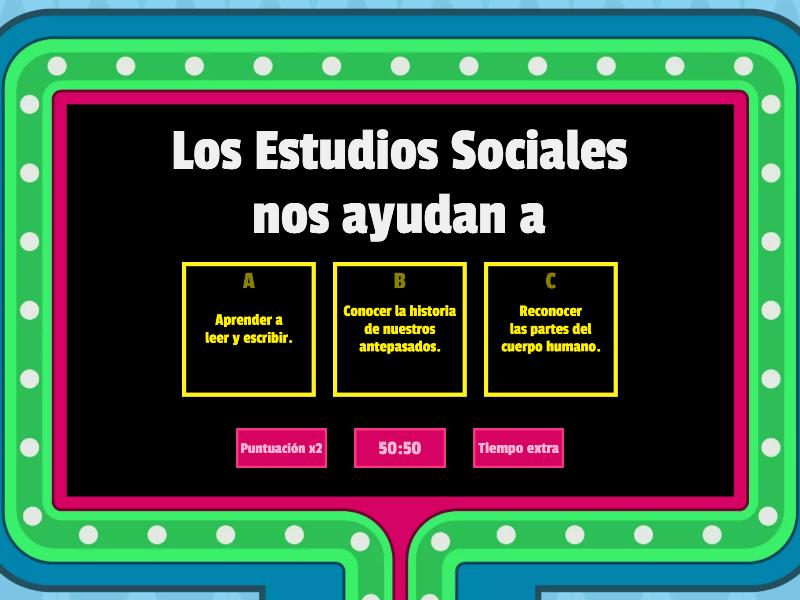 Estudios Sociales - Concurso de preguntas
