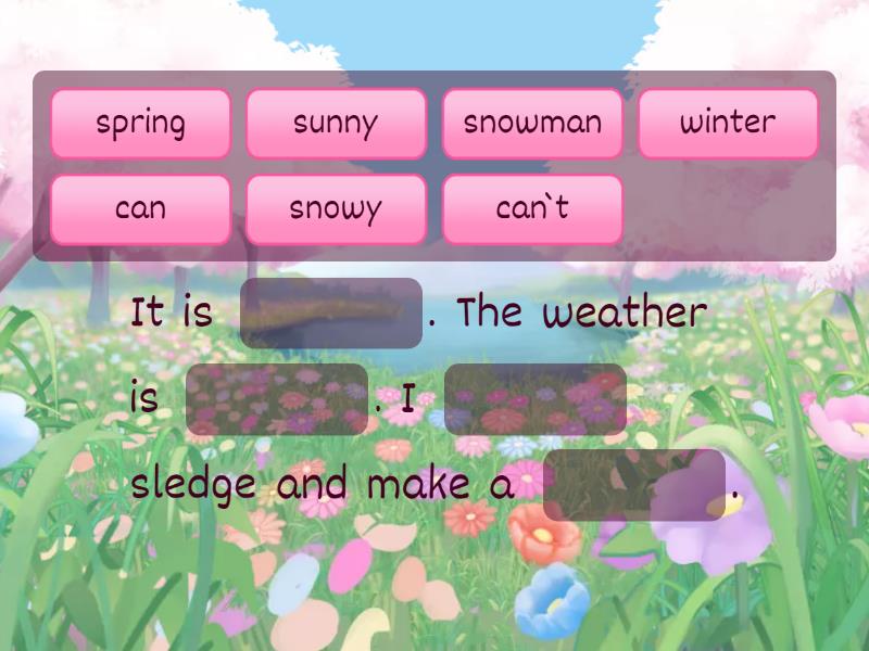 Seasons - Complete the sentence