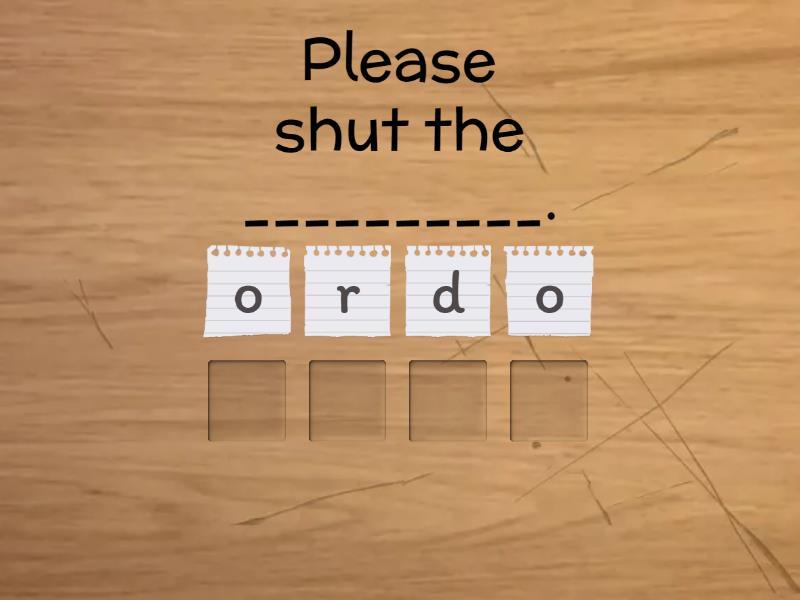 Tricky Words 1 - Anagrama