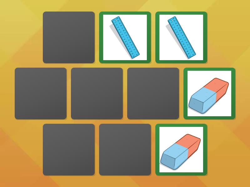 School Objects - Parejas